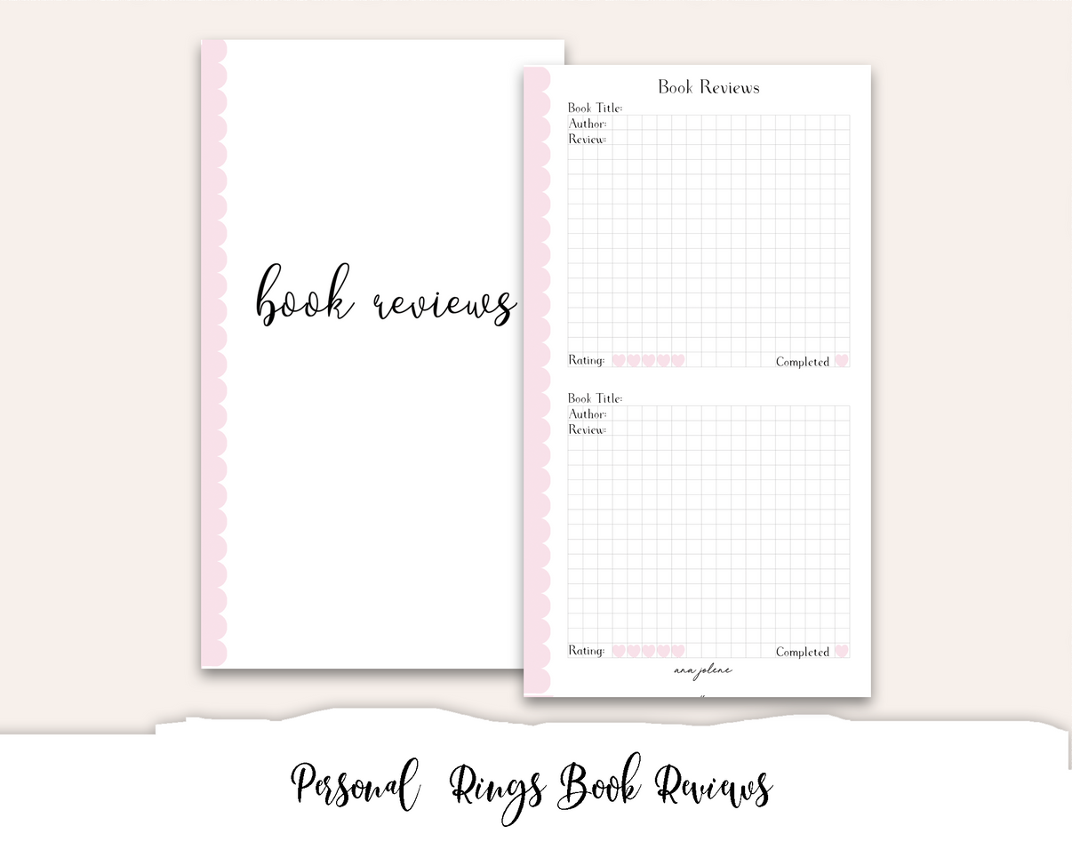 Personal Rings Book Reviews Printable – anajolene